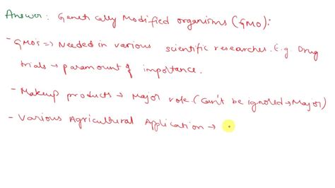 Solved Reach A Consensus The Use Of Gmos Is A Topic That Combines Both Social And Scientific