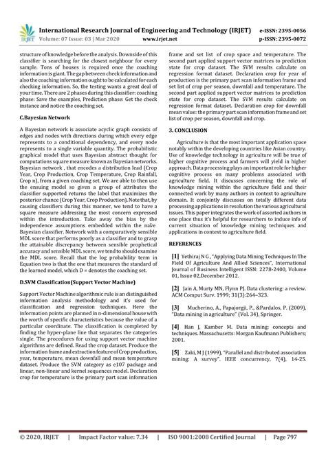 IRJET - Agricultural Analysis using Data Mining Techniques | PDF | Agriculture | Industries