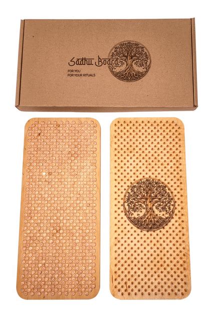 Дошка Садху з омідненими цвяхами крок 10 мм дошка з цвяхами для йоги Йогадеск Дошка для