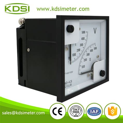 Factory Direct Sales F96d Acb Ac500v 400 100v Rectifier Analog Panel Double Structure Voltmeter