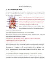 Notes Chapter 1 Nutrition Docx Notes Chapter 1 Nutrition 1 1 What