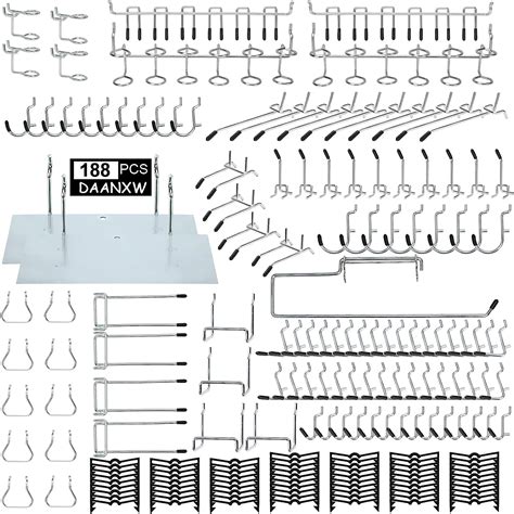 Buy 188pcs Pegboard Hooks Set Hooks Available For 18 And 14 Pegboards