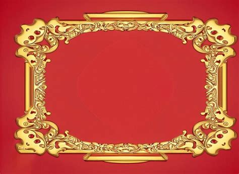 Premium Ai Image Gold Leaf Frame On A Black Background