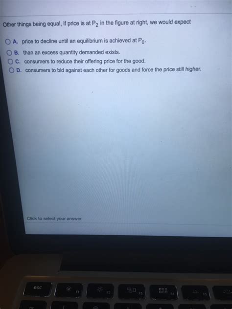 Solved Other Things Being Equal If Price Is At P2 In The Chegg Com