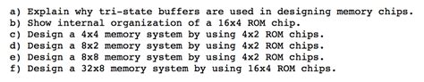 Solved A Explain Why Tri State Buffers Are Used In