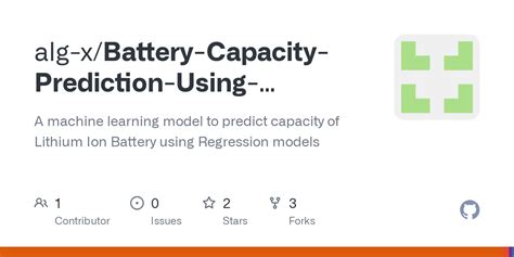 Battery Capacity Prediction Using Regression Main Ipynb At Main · Alg X Battery Capacity
