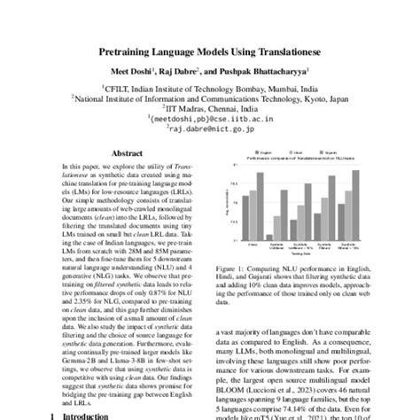 Pretraining Language Models Using Translationese Acl Anthology