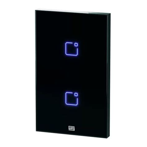 Interruptor Inteligente Weg Wi Fi 2 Botoes Touch Preto 16638092