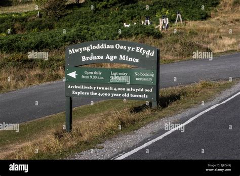 Public Information Sign On The Great Orme Headland At Llandudno