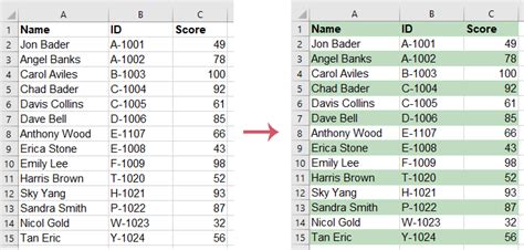 Quickly Shade Or Color Every Other Row Column In Excel