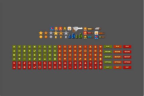 2D Game GUI 11 By Yurakr TheHungryJPEG