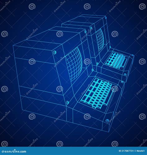 Classic Retro Perconal Computer Programming Code Concept Stock Vector