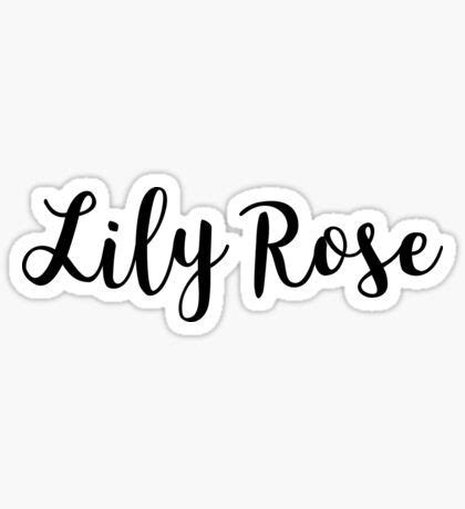 Lily Rose Cute Girl Names For Wife Daughter Designed By Risottoart