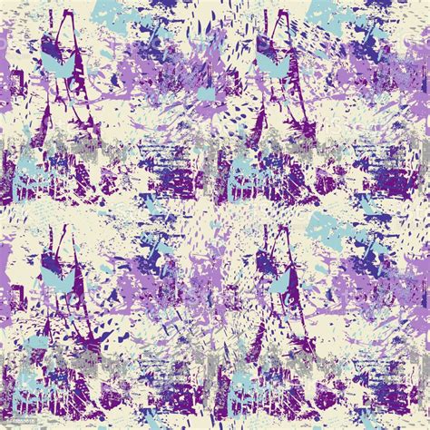 추상 혼란스러운 다채로운 그런 지 원활한 패턴입니다 잉크 튀김 및 낙서 배경 0명에 대한 스톡 벡터 아트 및 기타 이미지 0명 거리 예술 거친 Istock