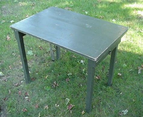 Army Field Table Folds Up To 3 Inches Thick These Would Make Great