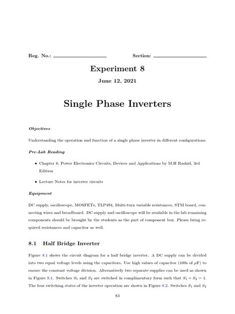 Lab Manual 8 Inverters Pdf Pdf