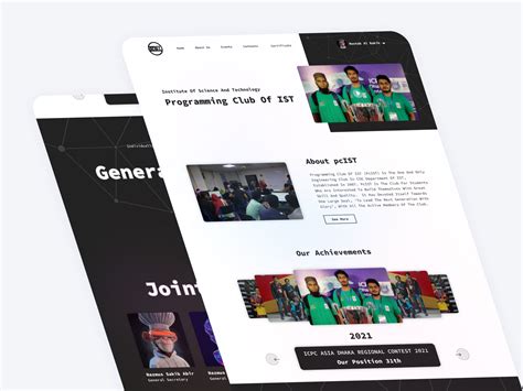 Programming Club Of Ist Web Ui Design By Mostak Al Mehidi Rakik On