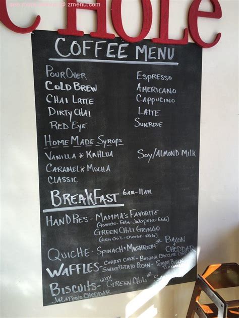 Menu At Mamma Toledos The Pie Hole Desserts Phoenix N 7th St 6