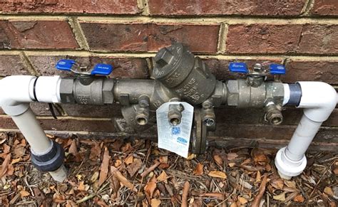 Sprinkler System Backflow Preventer Installation Sprinkler System