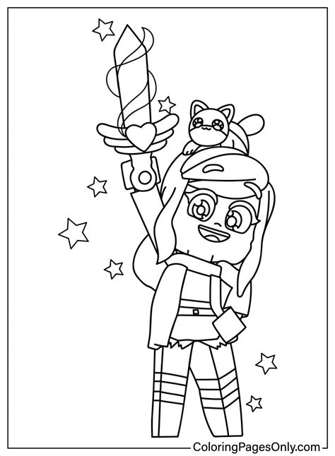 Aphmau Coloring Pages Free Printable Pdf Online Coloring