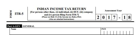 ITR Form Download Latest ITR Form At All India ITR