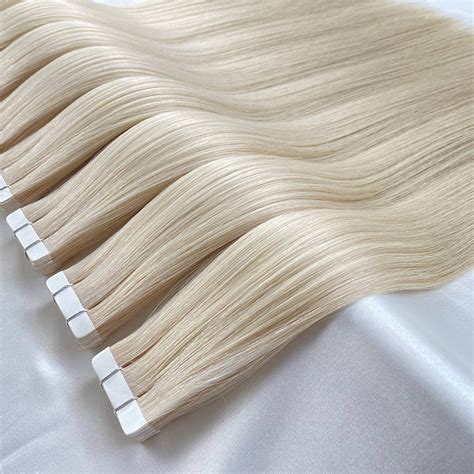 Cuticle Aligned Virgin Remy Human Hair Tape In Hair Extensions Tape