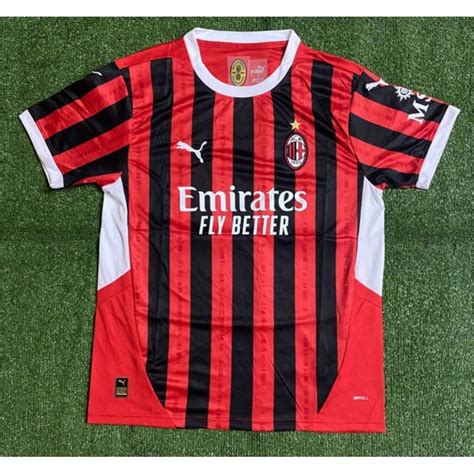 Jual Jersey Bola AC Milan Home Season 2024 2025 Shopee Indonesia
