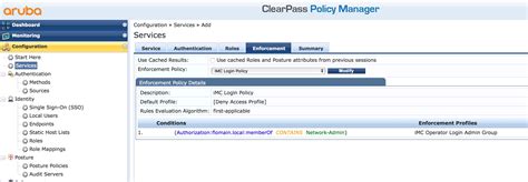 Imc Operator Login With Radius Clearpass Flomain Networking