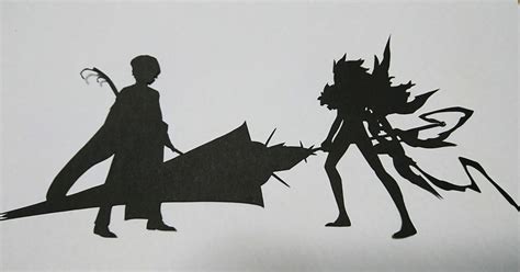 公式絵トレス切り絵 切り絵 アルジュナとカルナ ぺろねこpのイラスト Pixiv