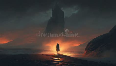 A Rite Of Passage Surreal Mystical Fantasy Artwork Stock Illustration Illustration Of