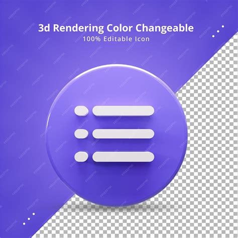 Premium Psd Hamburger Menu Bar 3d Rendering Icon Website Menu Bar