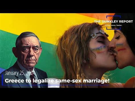Greece To Legalize Same Sex Marriage Thursday January YouTube