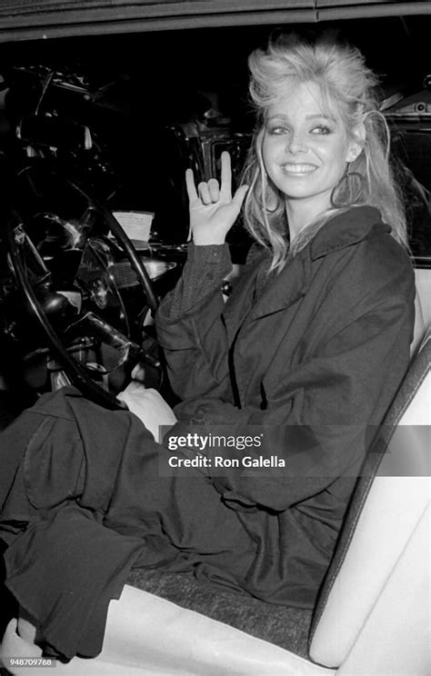 Teri Copley Attends Robin Leach Christmas Party On December 2 1984