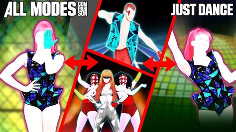 Just Dance Comparison Just Dance All Modes Youtube