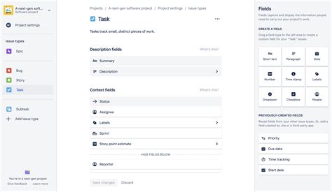 Customize An Issues Fields In Team Managed Projects Jira Cloud Atlassian Support