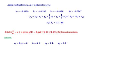 Numerical Solution Of Ordinary Differential Equations Pdf