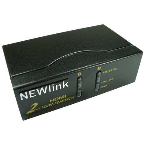 NLKVMHDMI 02 NewLink 2 Port USB HDMI KVM Switch Bundle KVM Solutions