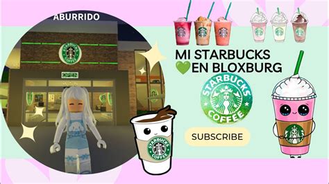 Starbucks 💚🍦🥤🍴en Bloxburg Youtube