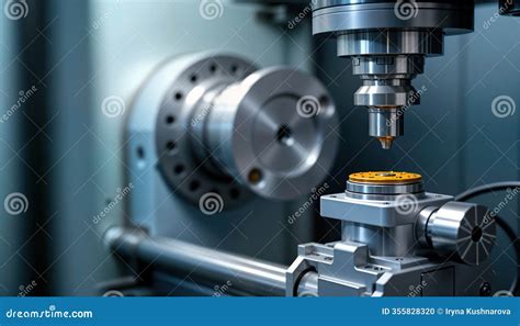 Advanced Cnc Lathe Machine Precisely Processes Metal Component Industrial Equipment Executes