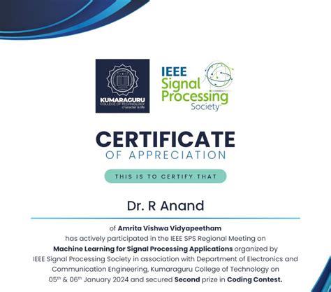 Anand R On Linkedin Codingcontest Ieee Signalprocessing