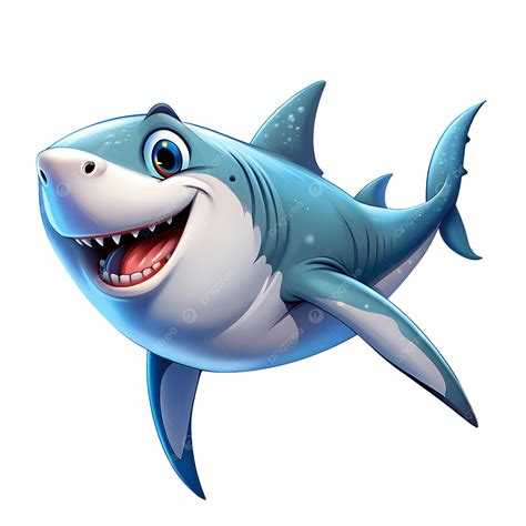 Smiling Cartoon Shark