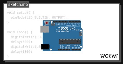 Arduino Uno Blinking Led Wokwi Esp32 Stm32 Arduino Simulator