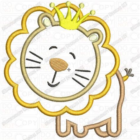 Applique Embroidery Designs Patch Design Lion King Ampersand Peace