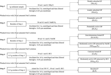 Sequential Extraction Procedure For Sediment P Components Download Scientific Diagram