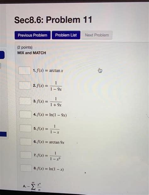 Solved Sec86 Problem 3 Previous Problem Problem List Next