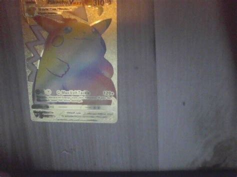 Mavin Pikachu Vmax Rainbow Rare Pokemon Gold Foil Card
