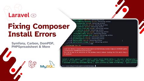 Fixing Composer Install Errors Symfony Carbon Dompdf Phpspreadsheet And More Youtube