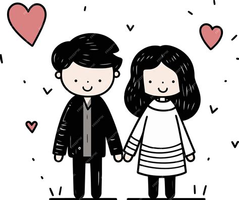 Premium Vector Digital Love Vector Couple Portraits Vectorized