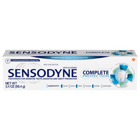Sensodyne Complete Protection Fluoride Toothpaste For Sensitive Teeth
