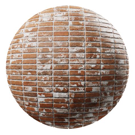 Reclaimed Stack Bond Brick Texture Rustic Red Poliigon